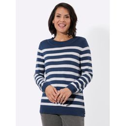 WITT WEIDEN Pullover in jeansblau-ecru | Gr.: 36