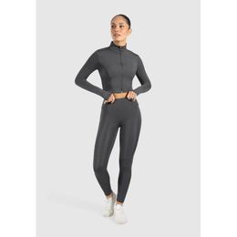Smilodox Crop Jacke Nilai in Anthrazit | Gr.: XS