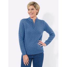 WITT WEIDEN Strickpullover in mittelblau | Gr.: 38