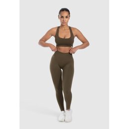Smilodox Leggings Elin in Khaki | Gr.: M