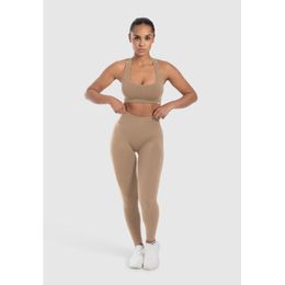 Smilodox Leggings Elin in Beige | Gr.: M