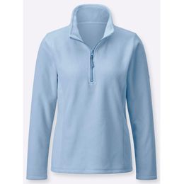 WITT WEIDEN Fleece-Shirt in bleu | Gr.: 40