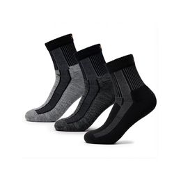 Occulto 3er Pack Merino Wandersocken Makalu in Schwarz-Grau-Navy | Gr.: 43-46