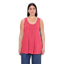 Ulla Popken Strick-Top in helles fuchsia | Gr.: 50-52