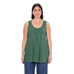 Ulla Popken Strick-Top in dunkel eukalyptus | Gr.: 58-60