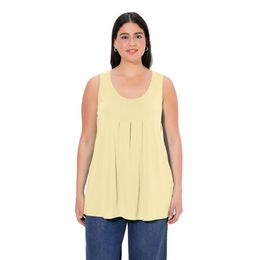 Ulla Popken Strick-Top in blassgelb | Gr.: 54-56
