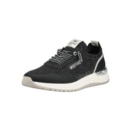 Mustang Sneaker in Schwarz/Silber | Gr.: 36