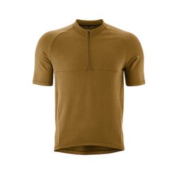 Gonso Herren Radtrikot &raquo;Adventure Jersey Nature M&laquo; Herren Fahrradtrikot kurzarm, bequemes Half-Zip Trikot, Slim Fit XXL