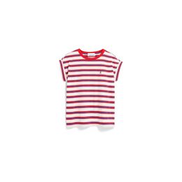armedangels T-Shirt Idaara Stripes in rot wei&szlig; | Gr.: L