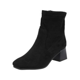 Rieker Stiefeletten in schwarz/schwarz | Gr.: 36