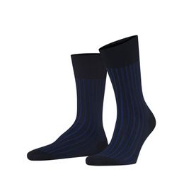 Falke Socken Shadow in Anthra/hellblau gestreift | Gr.: 47/48