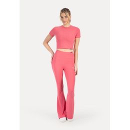 Smilodox Crop Shirt Kenna in Pink | Gr.: XS