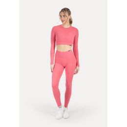 Smilodox Crop Longsleeve Thalina in Pink | Gr.: XS