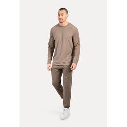Smilodox Longsleeve Xion in Taupe | Gr.: XXL