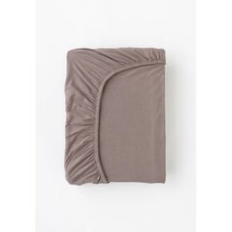 Mela Jersey Spannbetttuch Style PAMBAN in mocca | Gr.: 180-200 x 200 cm