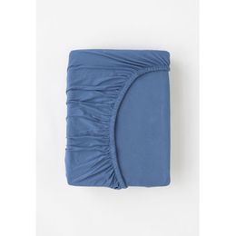 Mela Jersey Spannbetttuch Style PAMBAN in blau | Gr.: 140-160 x 200 cm