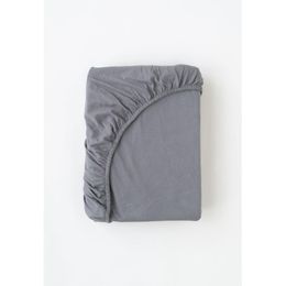 Mela Jersey Spannbetttuch Style PAMBAN in basalt grau | Gr.: 90x200 cm