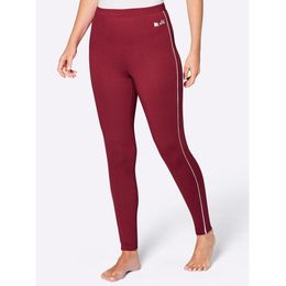 WITT WEIDEN Leggings in kirsche-wei&szlig; | Gr.: 40-42