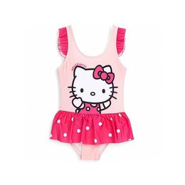 Cerda Badeanzug Hello Kitty mit R&uuml;schendetails in Rosa | Gr.: 98