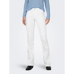 Only Damen Only Bootcut-Jeans &raquo;ONLBLUSH MID FLARED DNM REA0730 NOOS&laquo; wei&szlig; M (38), L&auml;nge 32