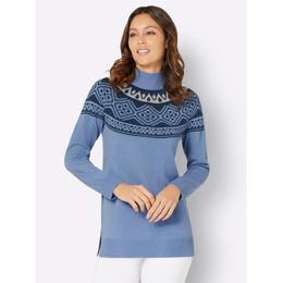 Sieh an! Longpullover in bleu-dunkelblau | Gr.: 54