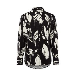someday Bluse Zerlian floral in schwarz wei&szlig; | Gr.: 40