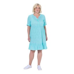 Ulla Popken Kleid in tiefes aqua | Gr.: 50-52