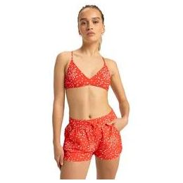Boardshorts Roxy "Roxy Wave", Herren, Gr. M, rot (poppy rot dancing ditsy swim), Obermaterial: 55% Microfaser, 37% Microfaser, 8% Elasthan;, Hosen