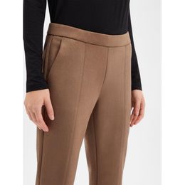 Opus Kunstlederhose Elvina Cozy in braun | Gr.: 38