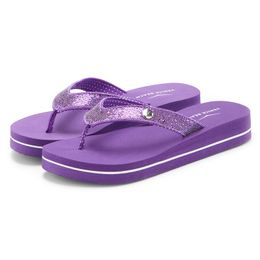 Venice Beach Damen Badezehentrenner &raquo;Sandale, Badeschuh, Badelatsche, Flip Flop, Badeschlappe, Pantolette&laquo; Zehentrenner mit wasserabweisender und 