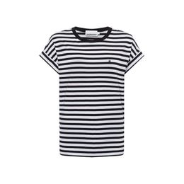 armedangels T-Shirt in schwarz wei&szlig; | Gr.: M