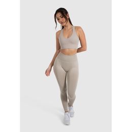 Smilodox Leggings Amaze Scrunch Pro in Khaki | Gr.: XS