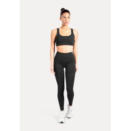 Smilodox Leggings Yune Seamless Scrunch in Schwarz | Gr.: L