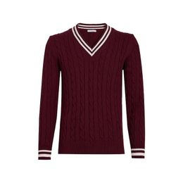 Felix Hardy Herren V-Ausschnitt-Pullover &raquo;Basic-Pullover mit V-Ausschnitt und Zopfmuster&laquo; XL