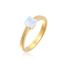 Elli Ring 925 Sterling Silber in Gold | Gr.: 58