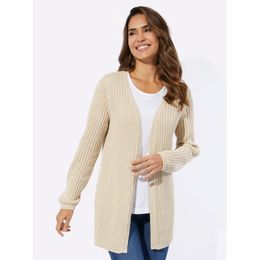 Sieh an! Ajour-Strickjacke in sand | Gr.: 54