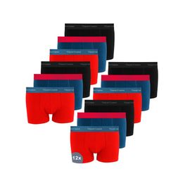 Vincent Creation Boxershorts 12 St&uuml;ck Retroshorts in schwarz/rot/blau | Gr.: XL
