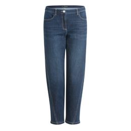Betty Barclay Casual-Hose unifarben in Dark Blue Denim | Gr.: 36