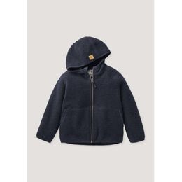 hessnatur Wollfleece Jacke in marine | Gr.: 98/104