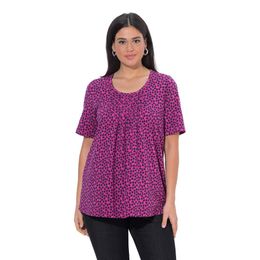 Ulla Popken Shirt in kr&auml;ftiges pink | Gr.: 58-60