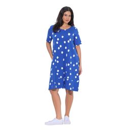Ulla Popken Midikleid in azurblau | Gr.: 42-44