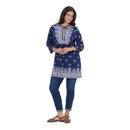 Ulla Popken Shirt in tintenblau | Gr.: 62-64