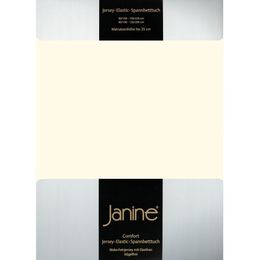 Janine Spannbetttuch Elastic Jersey 5002 in natur | Gr.: 200 x 200 cm