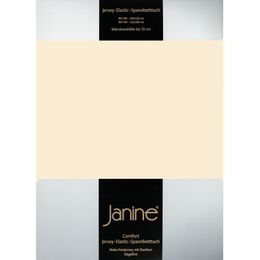 Janine Spannbetttuch Elastic Jersey 5002 in leinen | Gr.: 100 x 200