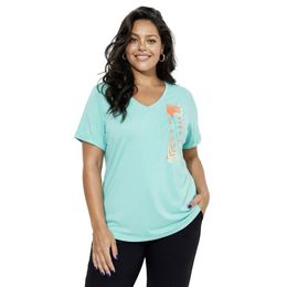Ulla Popken Shirt in smaragd | Gr.: 50-52