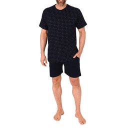 Normann kurzarm Schlafanzug Shorty Pyjama Streifen in schwarz | Gr.: 56