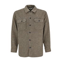 Jack & Jones Plus Jack & Jones Plus Button Up Shirt 'JJEBradley Ollie' male size XL Brown / Black