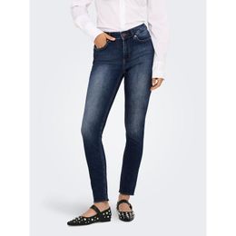 Only Damen Only Skinny-fit-Jeans &raquo;ONLBLUSH MID SK ANK RW DNM REA082 NOOS&laquo; blau XL (42), L&auml;nge 30