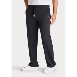 John Devin Damen Sweathose &raquo;- Jogginghose aus innen angerauter Sweatware&laquo; mit breiter Kordel und seitlichen Taschen S (44/46), N-Gr
