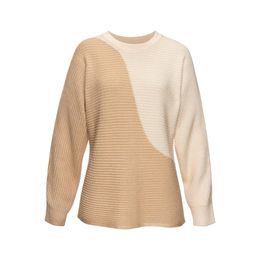 Vivance By Lascana Pullover Damen Gr&ouml;&szlig;e XS/S hellbeige / cappuccino
